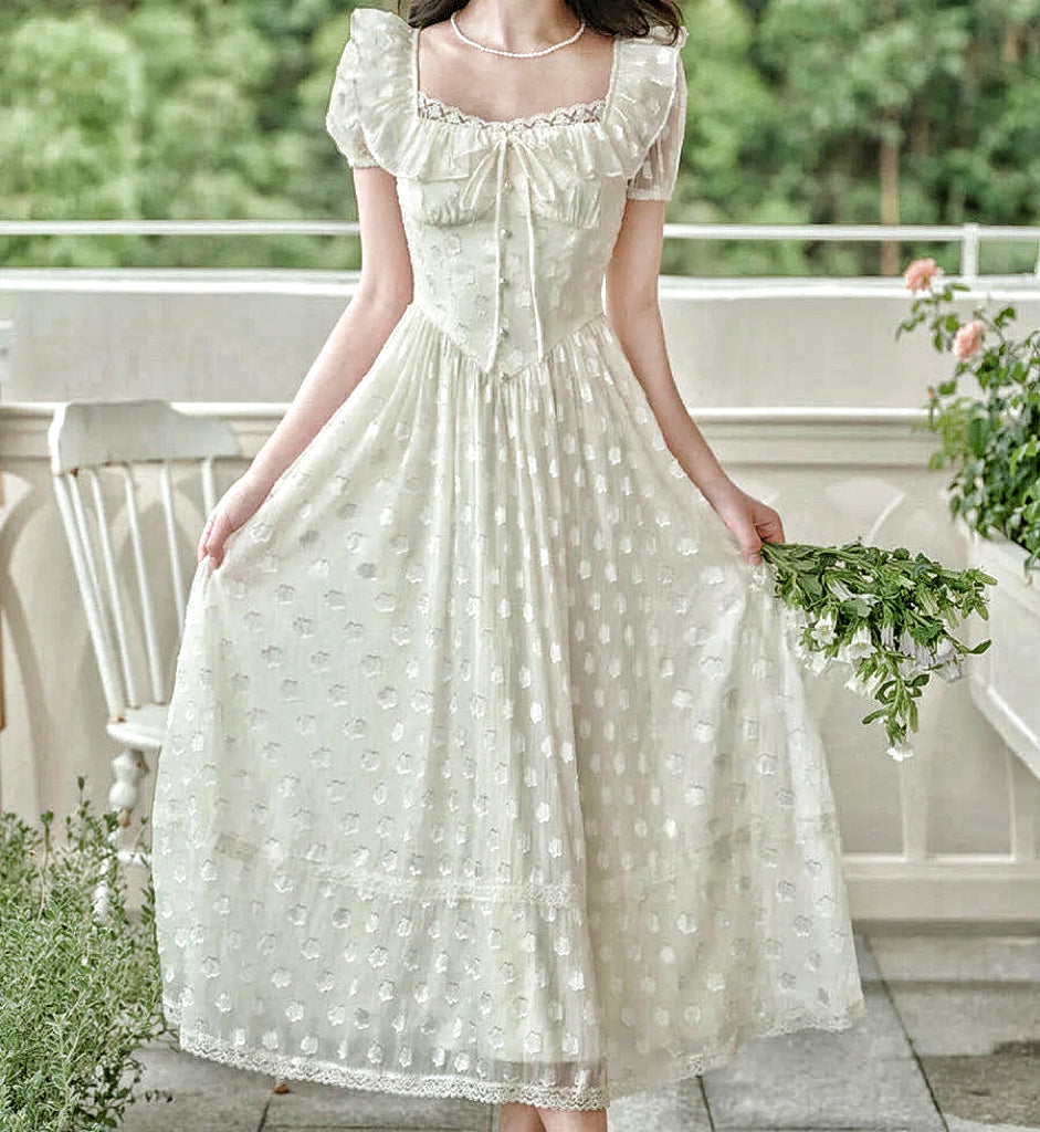 Romantic Cottagecore Princess Dress vintage cottagecore dress
