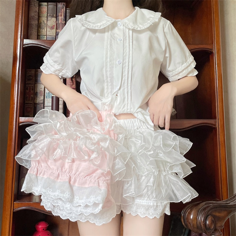 Girly Coquette Bloomer Shorts Kawaii Fashion