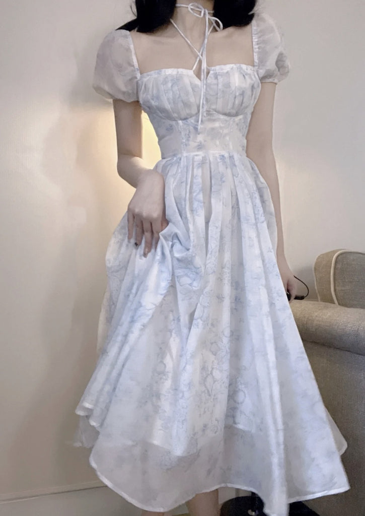 Cottage Fairy Princesscore Dress Shabby Chic Dress Cottagecore Dresses