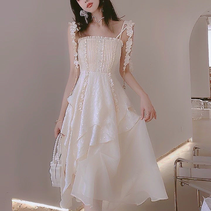 Layered Fairytale Princess Dress Royalcore Aesthetic Cottagecore Fashion